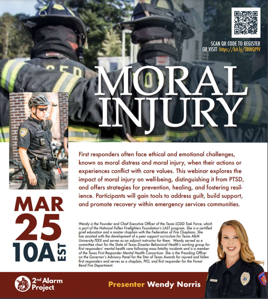 Moral Injury with Wendy Norris (Webinar) - Second Alarm Project